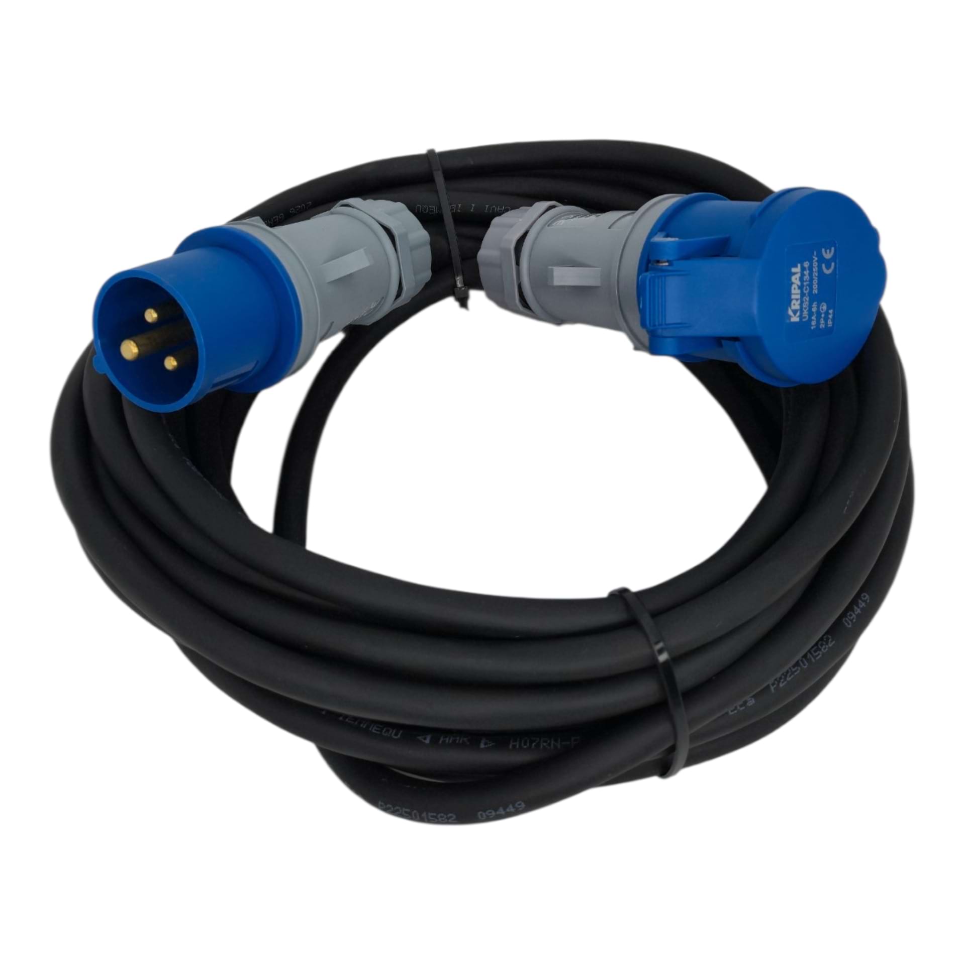 CEE Verlängerungskabel IP44 16A mit Phasenwender 3x2,5 10m | 454601_EK