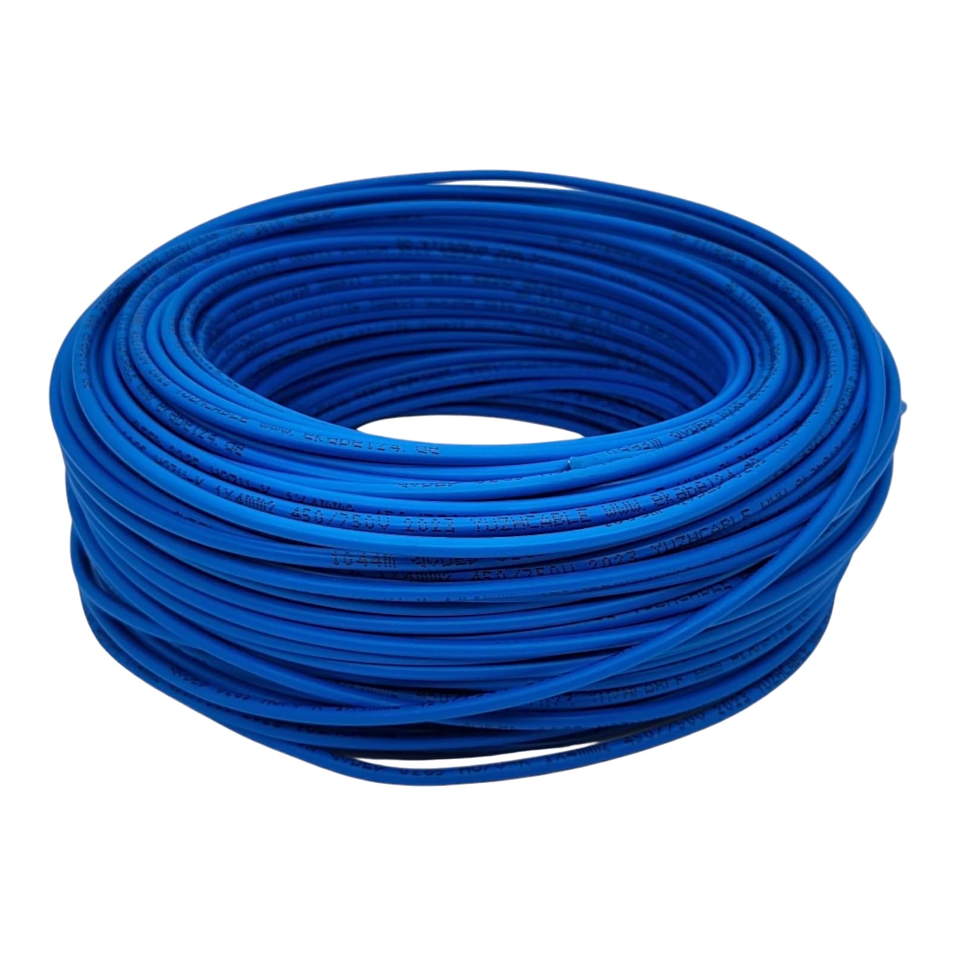 Rigid wire cable H07V-U 2.5 mm² blue 100 metres | H07VU_205_bl